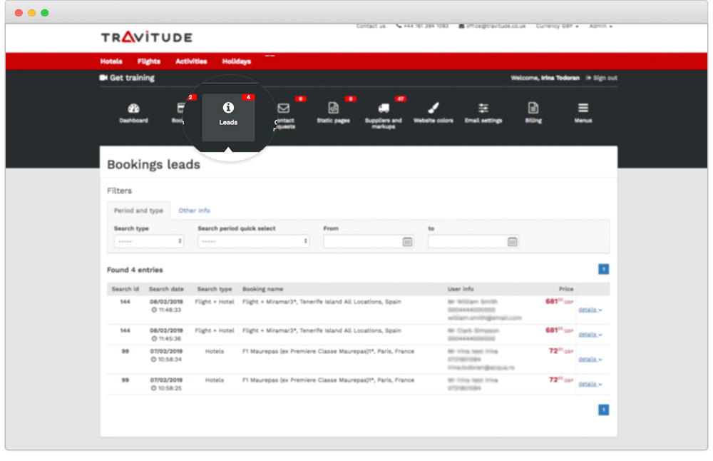 Travel software solution for travel agents and OTAs - Travitude